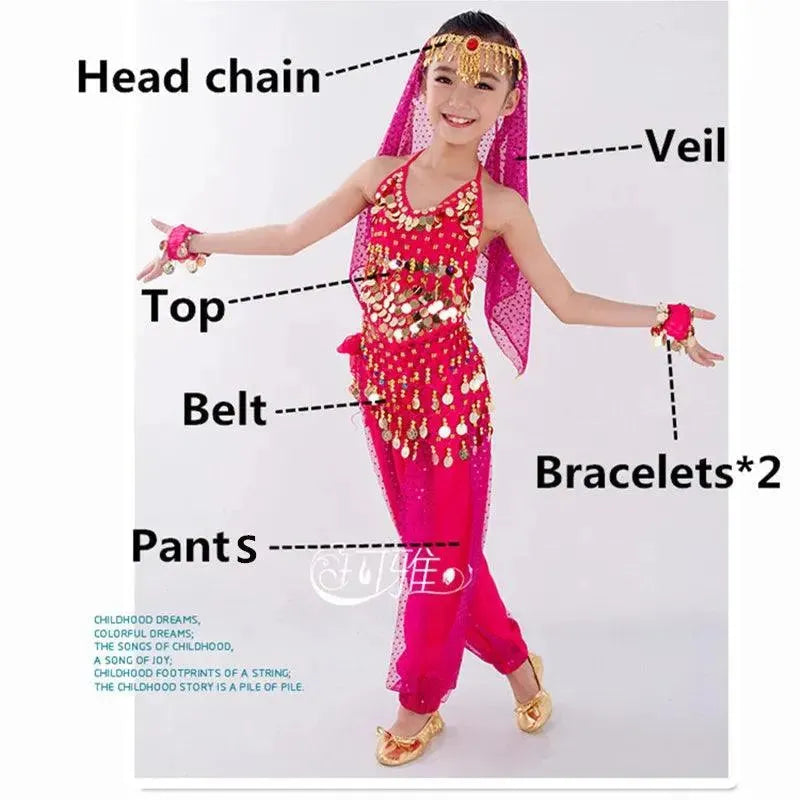 Shop Belly Dance Costume For Girls - Six Color Sets | DancerInn